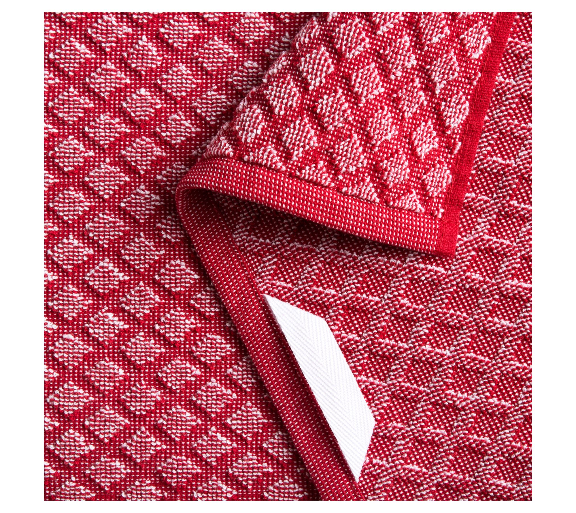 MARTHA STEWART Honeycomb Chambray Kitchen Towel4-Pack Set - QVC.com