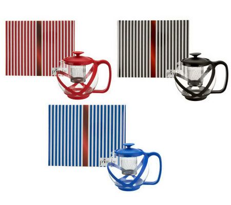 Primula Set of 3 Glass Teapots with Infuser & Gift Boxes - QVC.com