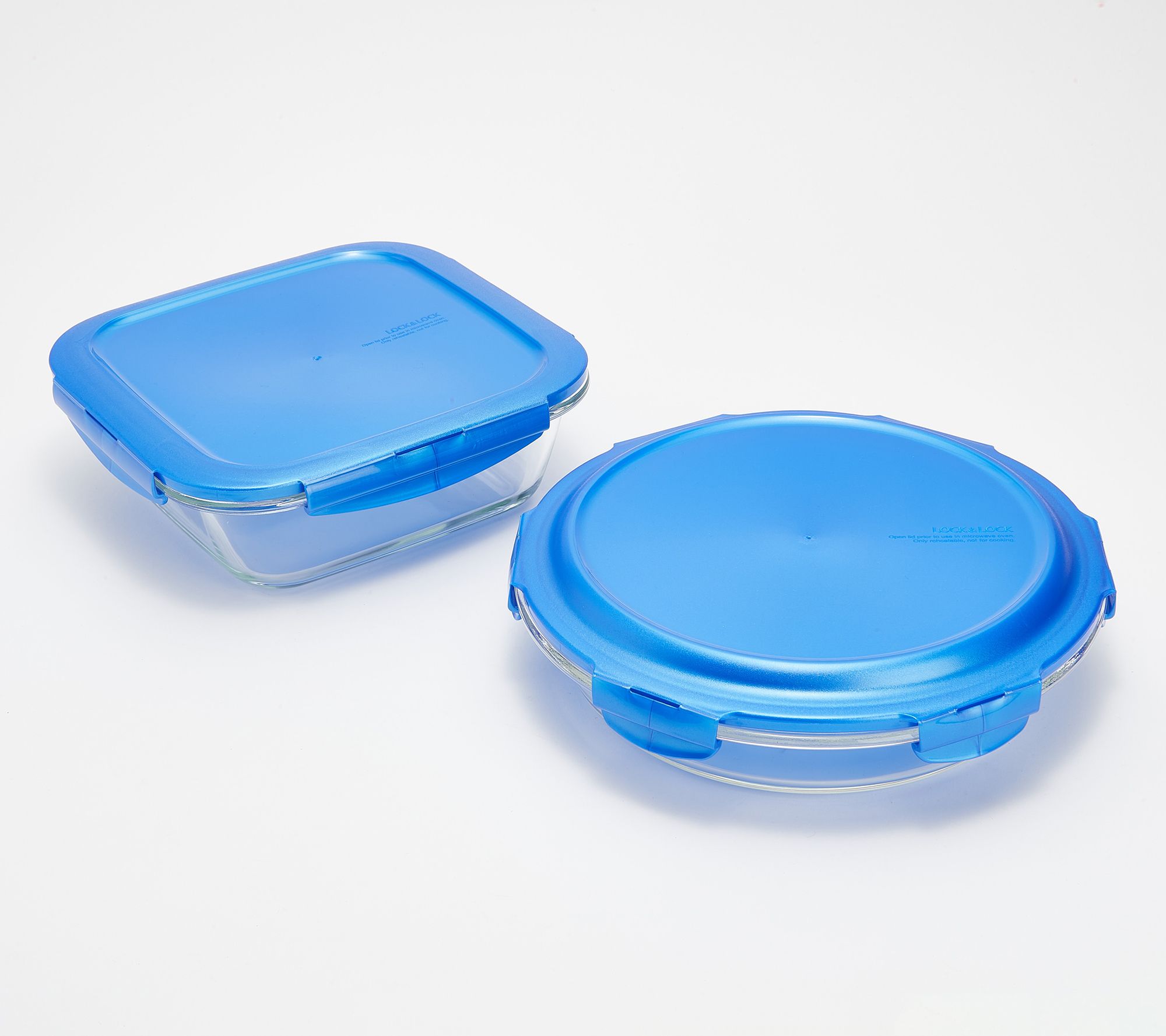 LocknLock Glass 9 X 9 And Glass Pie Dish Bake Set QVC