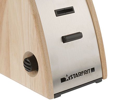 Safety Block 5-Slot Wooden Locking Knife Block Trim - QVC.com