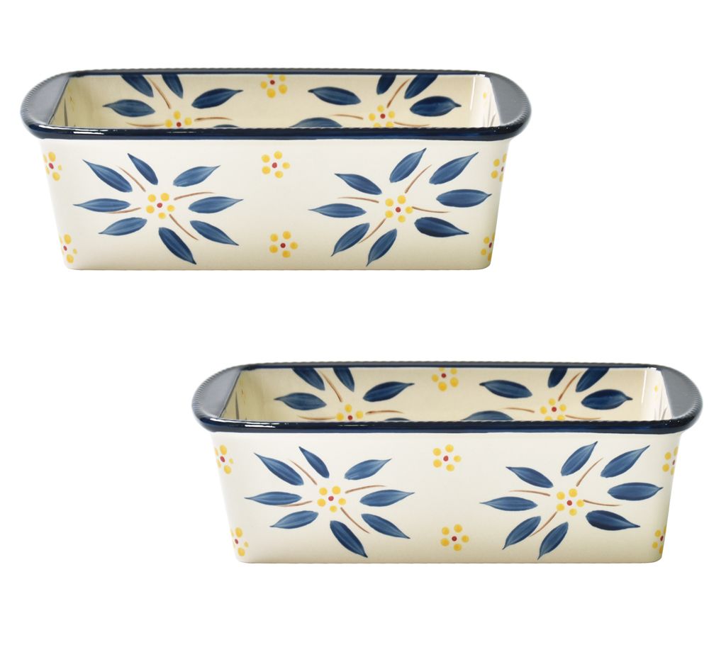 Temp-tations Old World Set of (2) 1.75-qt Loaf Pans - QVC.com