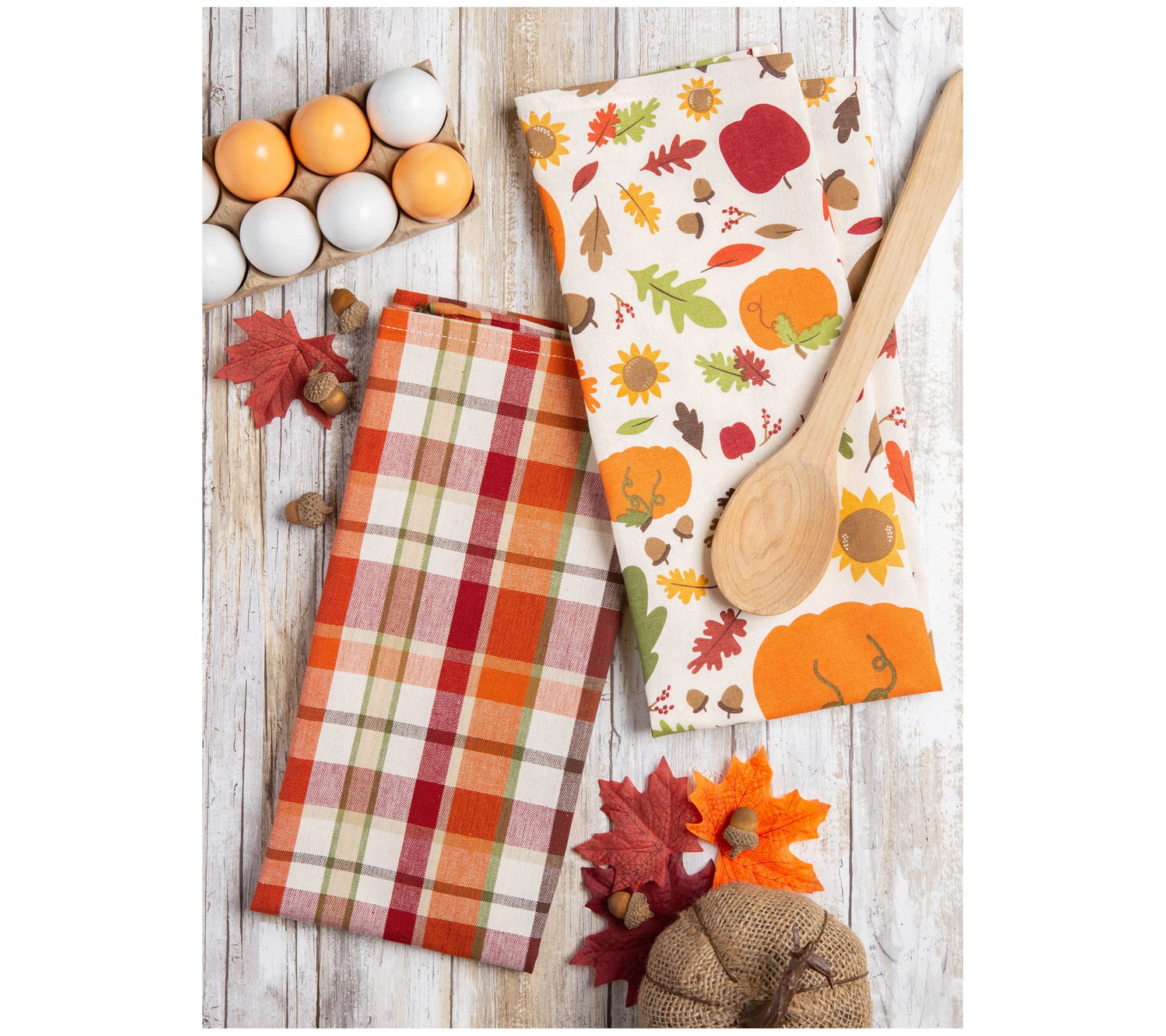 Design Imports Set of 2 Fall In Love Kitchen Towels - QVC.com