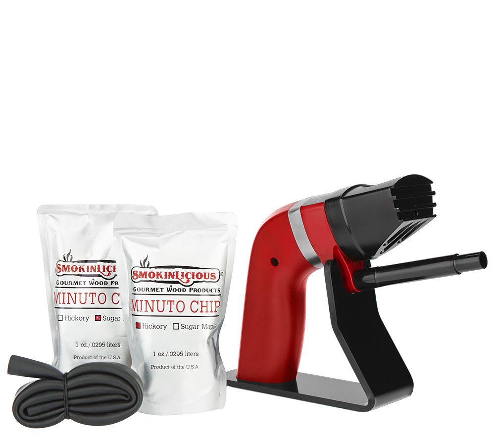 "As Is" Deni Hand Held Food Smoker with 2 oz. Smoking Chips - QVC.com