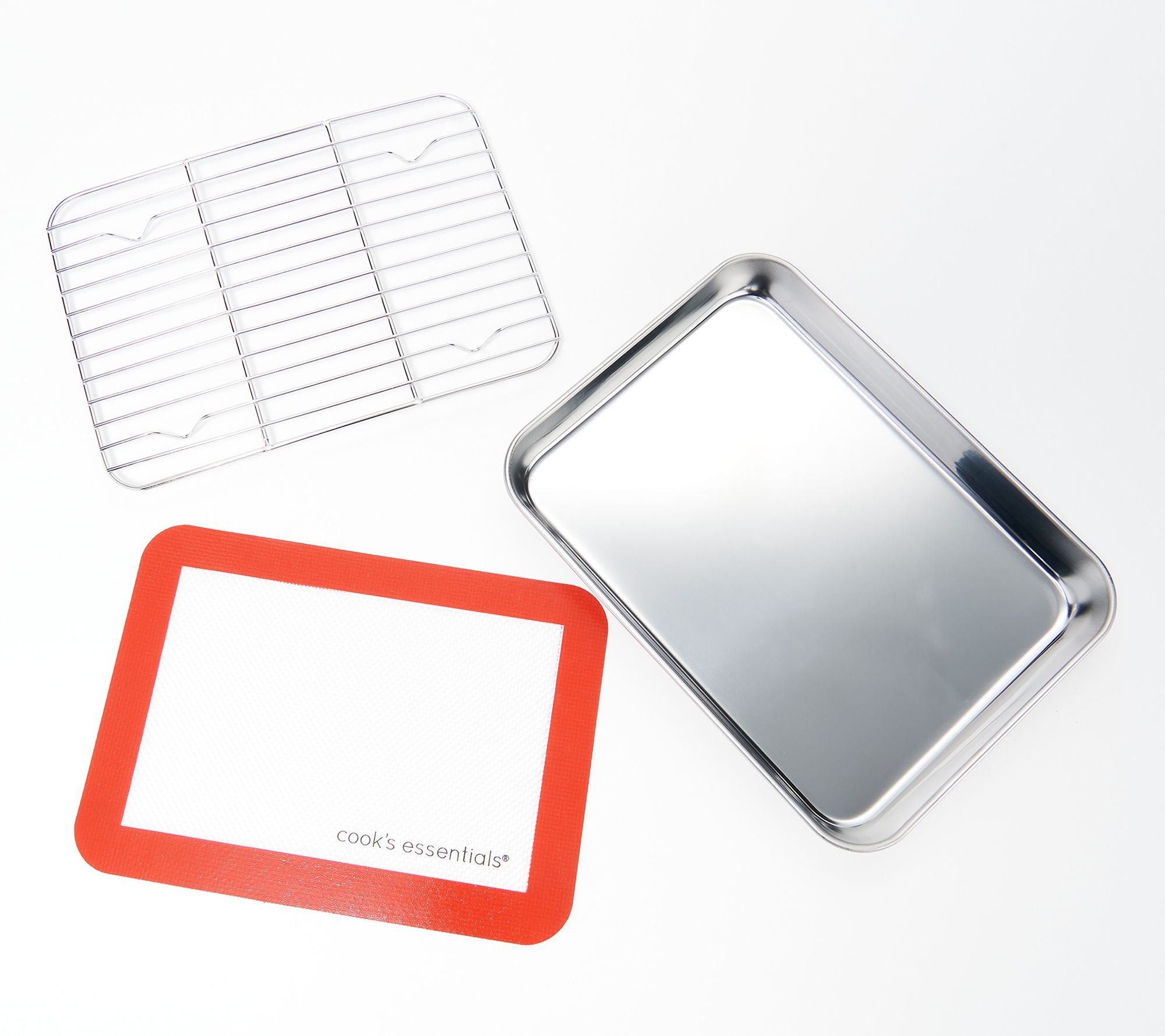 "As Is" Cook's Essentials 6-pc Mini Sheet Pan Set with Accessories ...