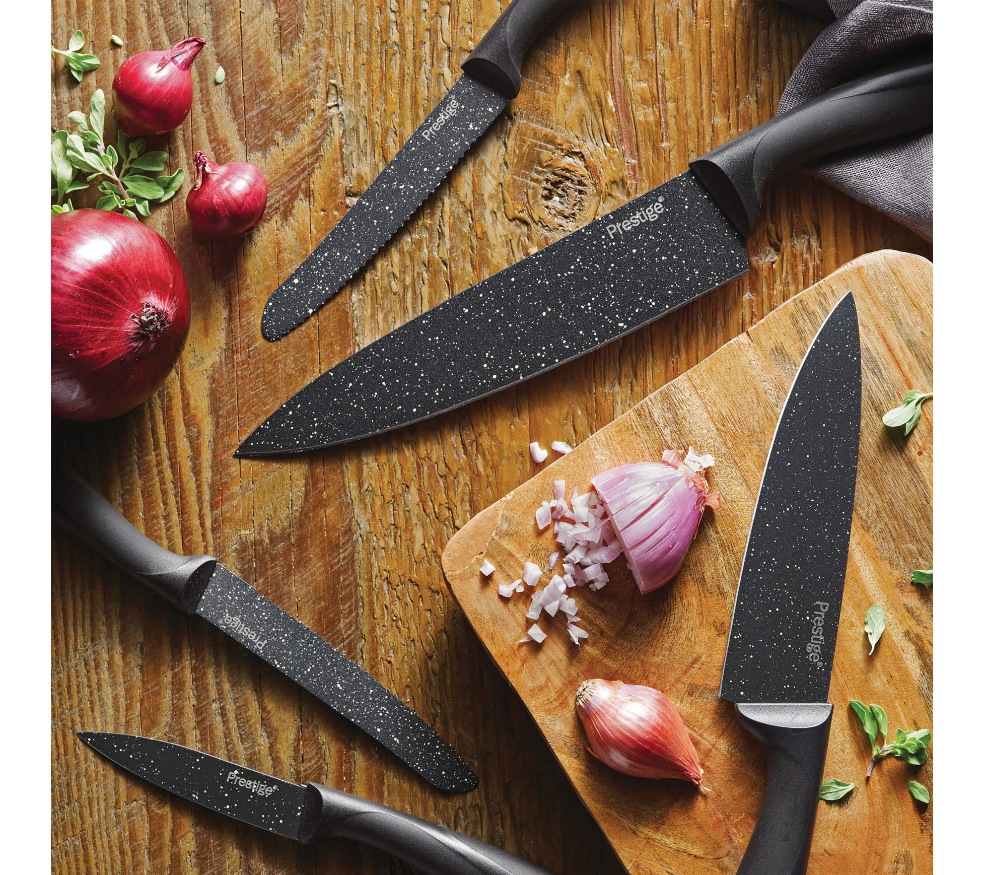 Prestige Stone Quartz 2-Piece Knife Set - 8" Chef & 5" Utilit - QVC.com