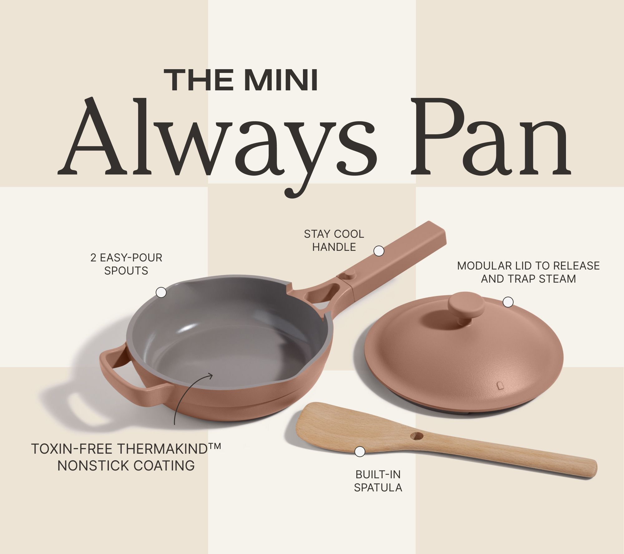 Our Place Mini Always Pan & Perfect Pot 2.0 w/ Pleat Trivet - QVC.com