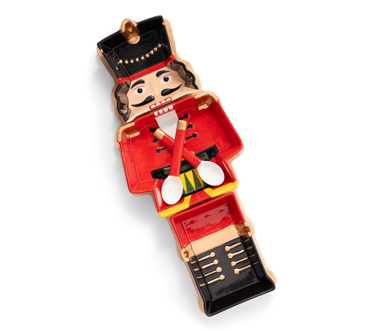 Godinger Holiday Nutcracker Appetizer Server - QVC.com