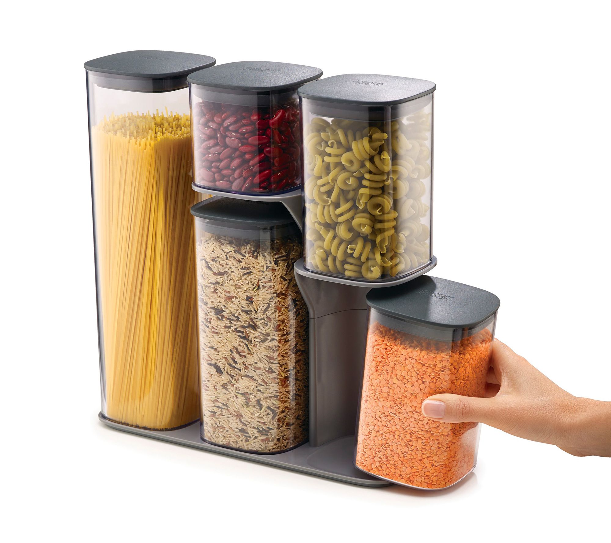 Joseph Joseph 5-Piece Podium Storage ContainerSet with Stand - QVC.com