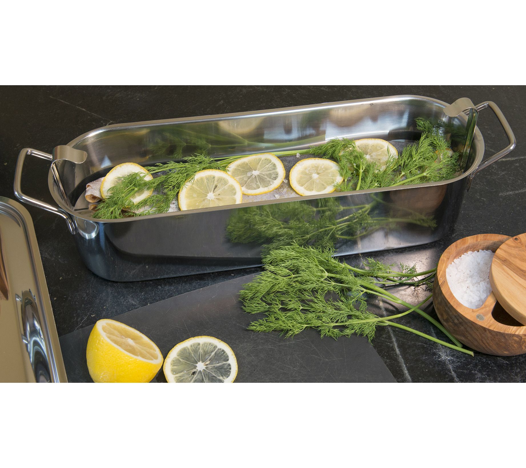 RSVP 18" Stainless Steel Fish Poacher Pan - QVC.com