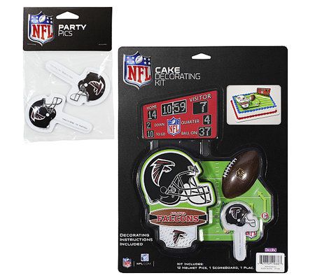 NFL Atlanta Falcons Cake Decorating Kit - QVC.com