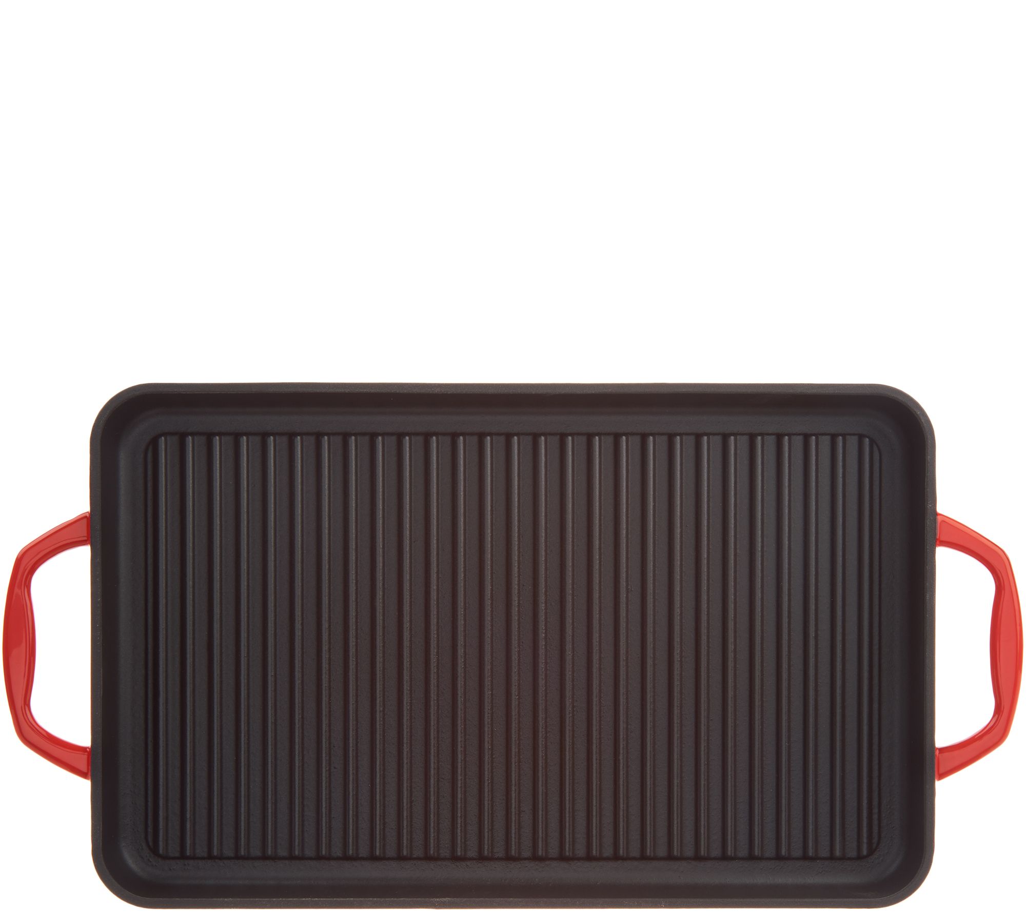 "As Is" Cook's Essentials Cast-Iron Rectangular Grill Pan - QVC.com