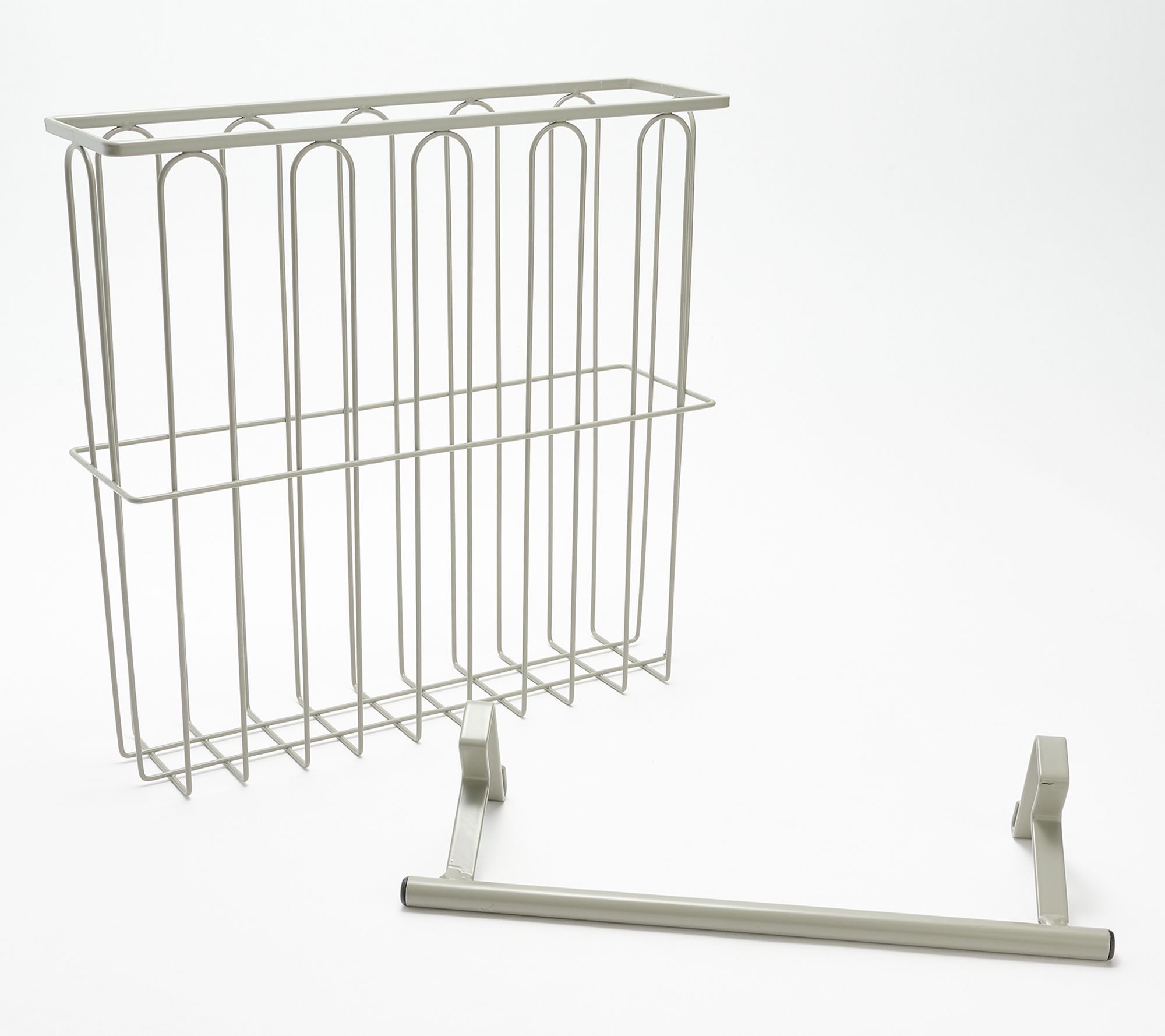 "As Is" Cella 2-in-1 Hanging Cabinet Organizer & Towel Holder - QVC.com