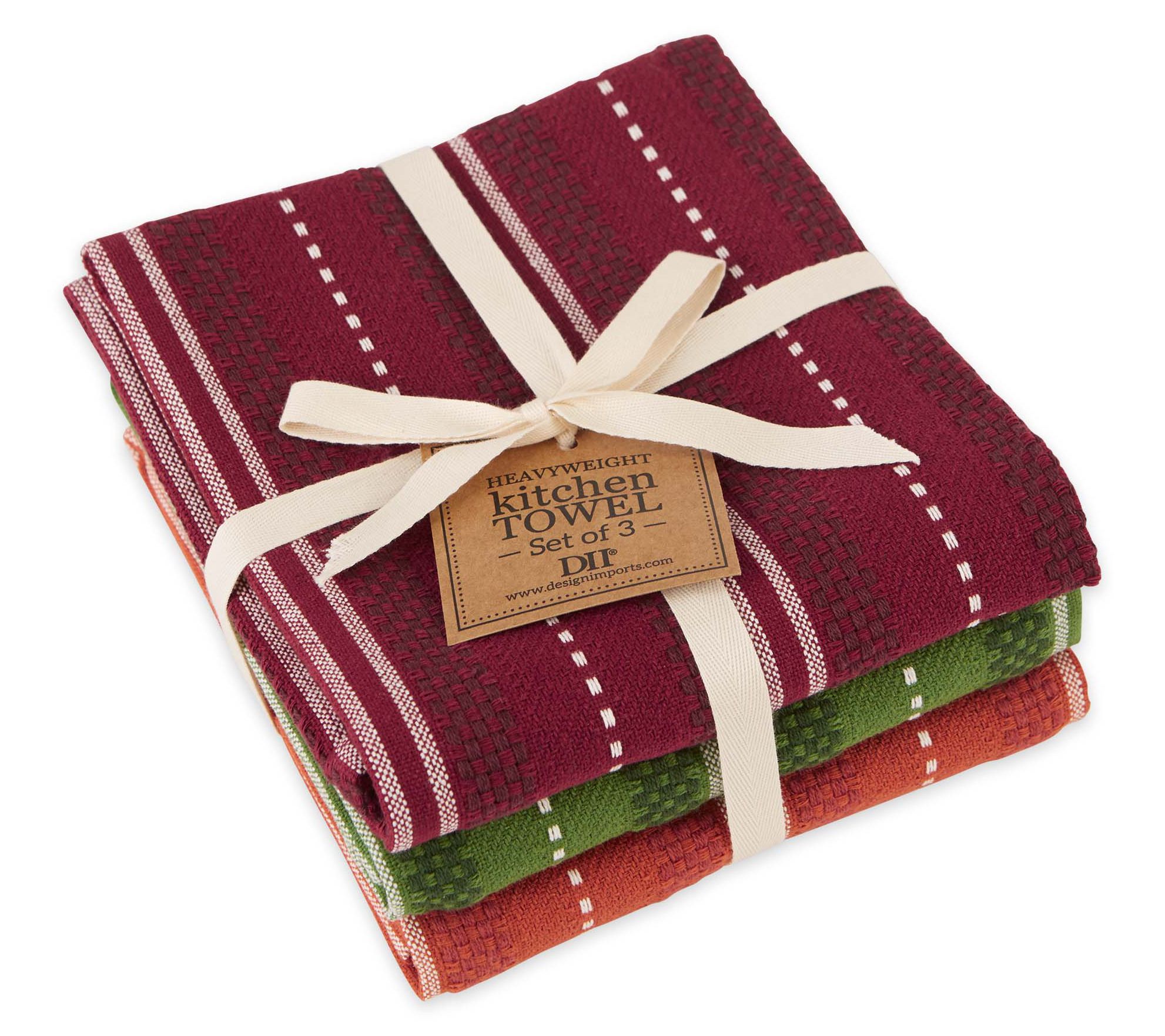Design Imports Set/3 Orchard Kitchen Towels - QVC.com