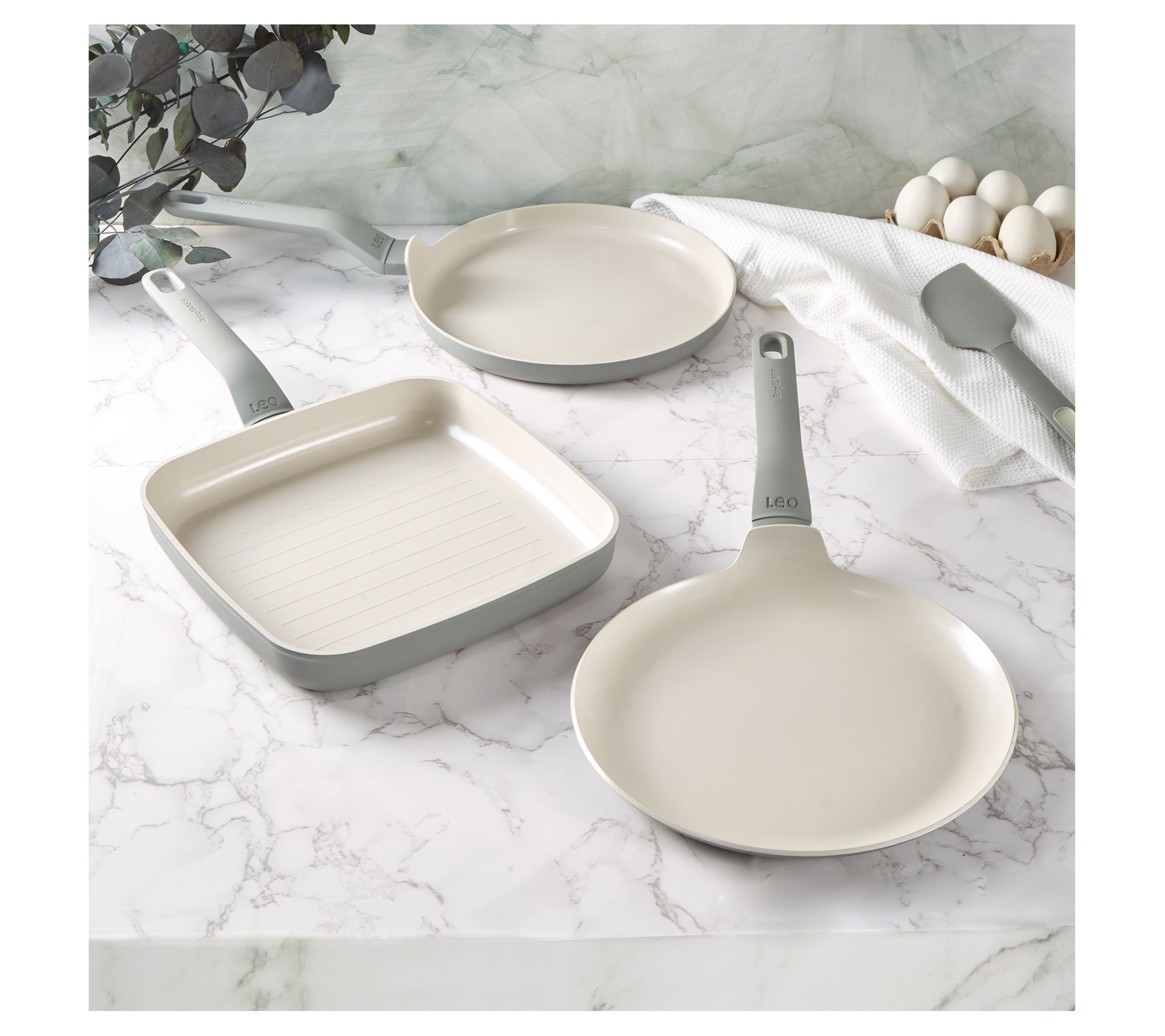 BergHOFF Balance 3Pc Non-stick Ceramic Specialty Cookware Set - QVC.com