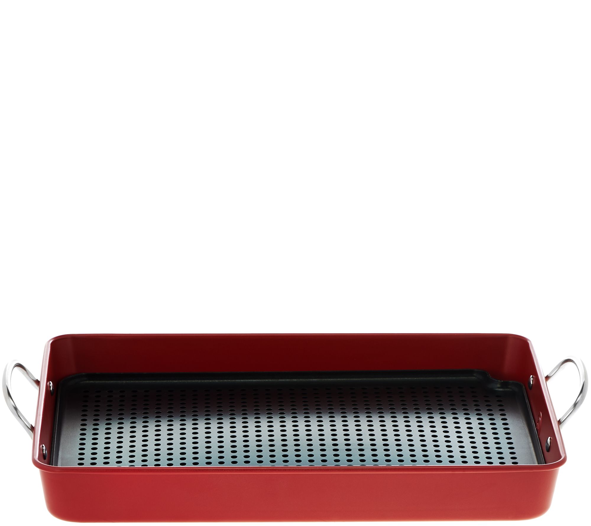 Cook's Essentials 3-pc BBQ Grill Pan with Removable Nonstick Plates ...