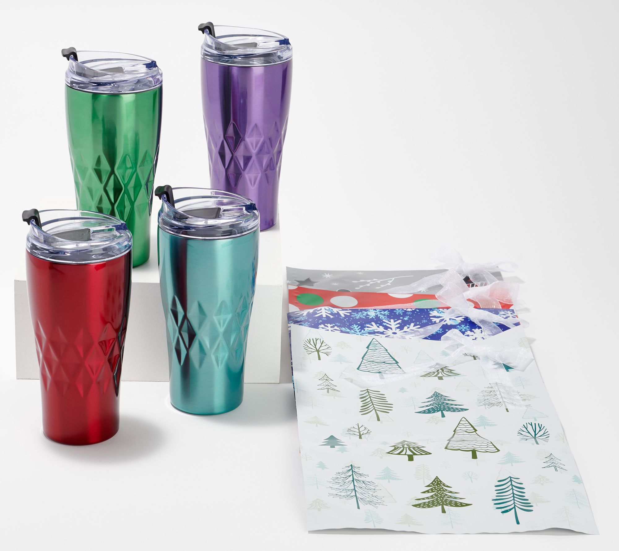 (QVC) Primula Peak S/4 Insulated Tumbler, Mug or Water Bottle with Gift ...