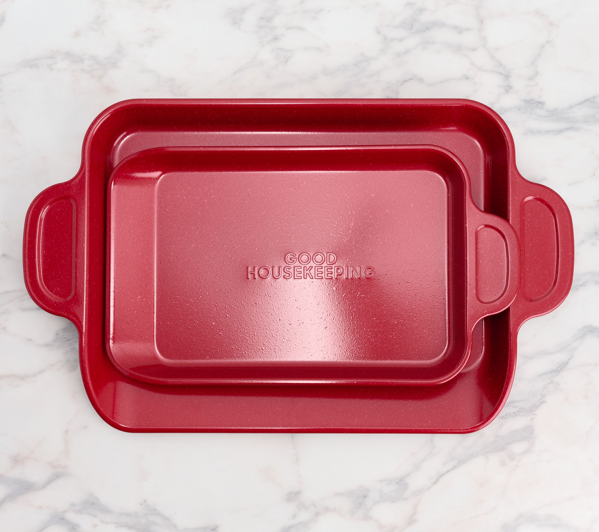 "As Is" Good Housekeeping 2-Pc Relia-Pan Nonstick Slide Out Pans - QVC.com