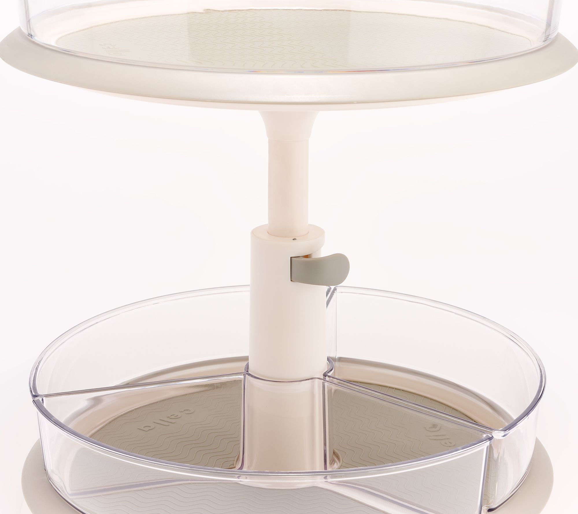 "As Is" Cella 2-Tier Adjustable Turntable w/ Divider Bins - QVC.com