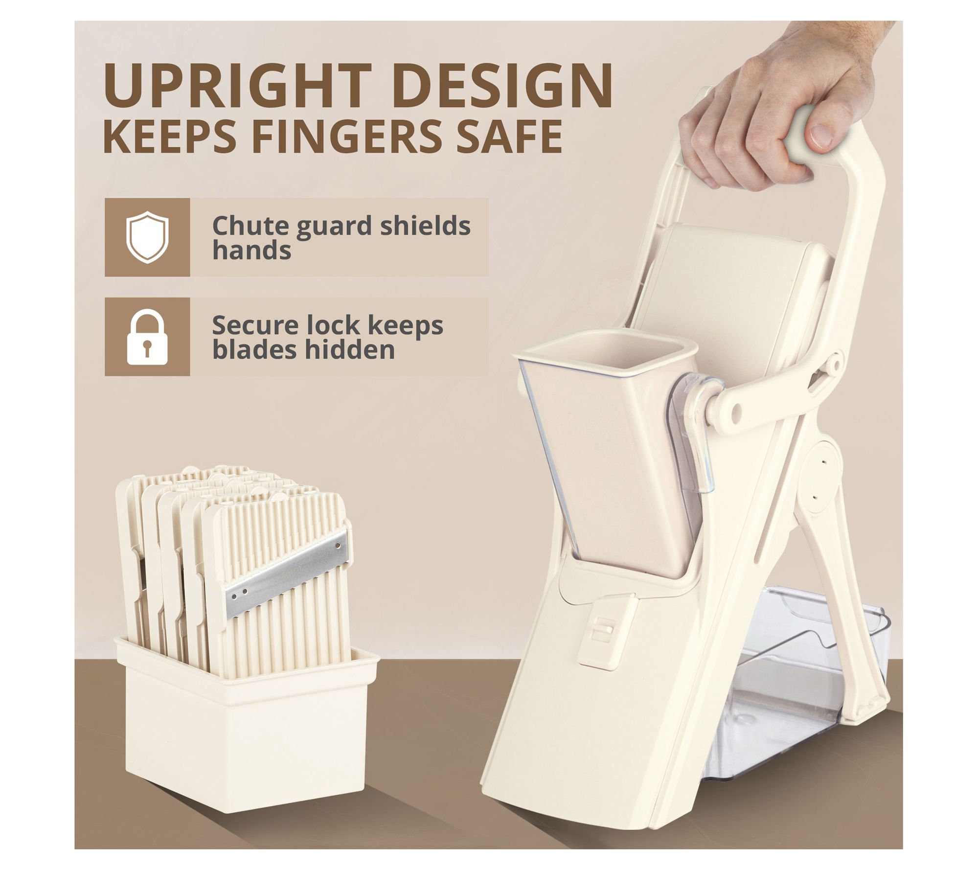 NutriSlicer 5-in-1 Standing Upright Multifunctional Mandoline - QVC.com