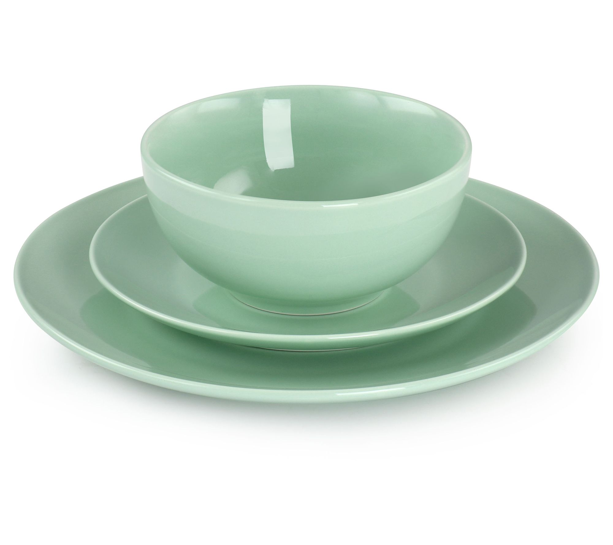Elama Luna 18 Piece Porcelain Dinnerware Set - QVC.com