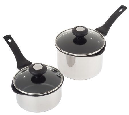 CooksEssentials Classic Stainless Steel 10-pc. Nonstick Cookware Set ...