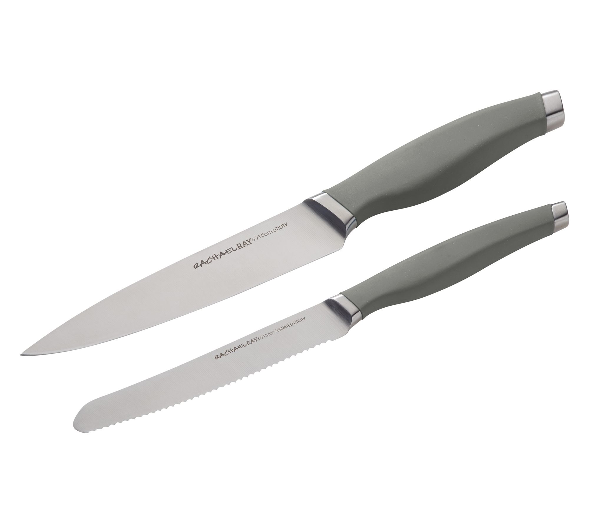 Rachael Ray Japanese Stainless Steel Utility Knife Set, 2-pc - QVC.com