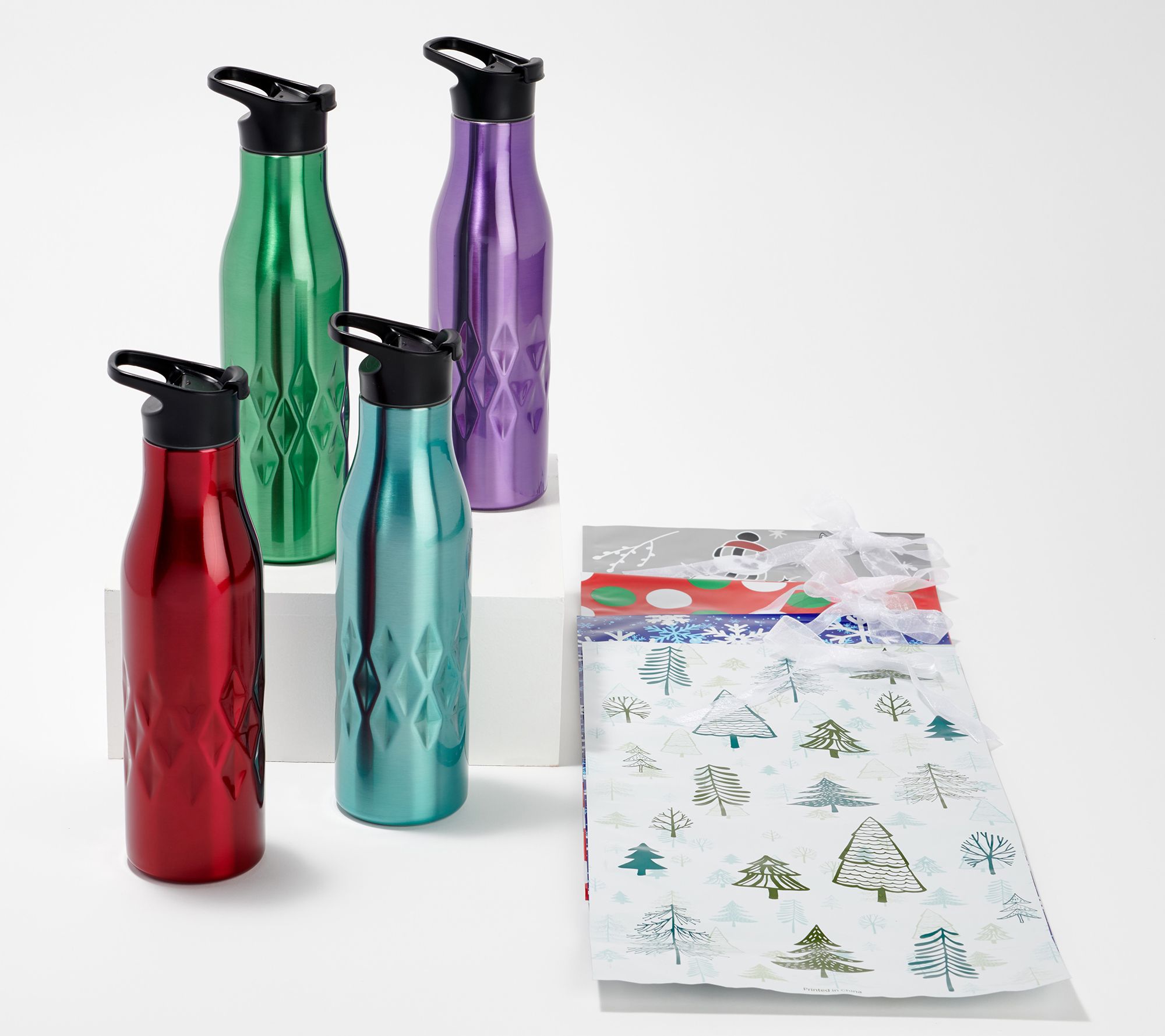 (QVC) Primula Peak S/4 Insulated Tumbler, Mug or Water Bottle with Gift ...