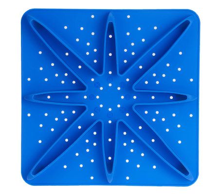 Orka 10" Square Silicone Microwave Food Steamer with Tray - QVC.com