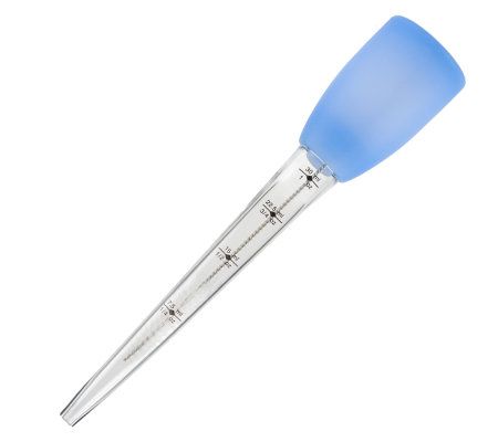 No-Spill Stand-up Silicone Bulb Baster with Cleaning Brush - QVC.com