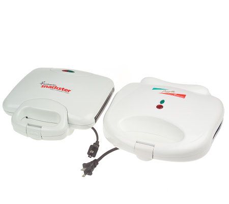 Toastmaster Sandwich and Pizzelle Maker w/ Cool Touch Exterior - QVC.com