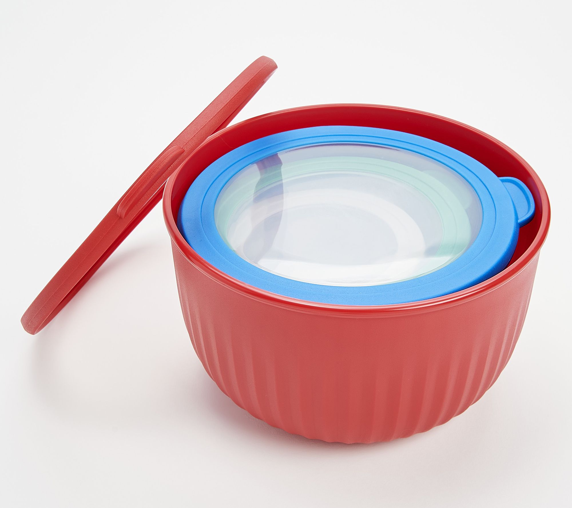 "As Is" Cook's Essentials 4-Piece Mixing Bowl Set with Lids - QVC.com