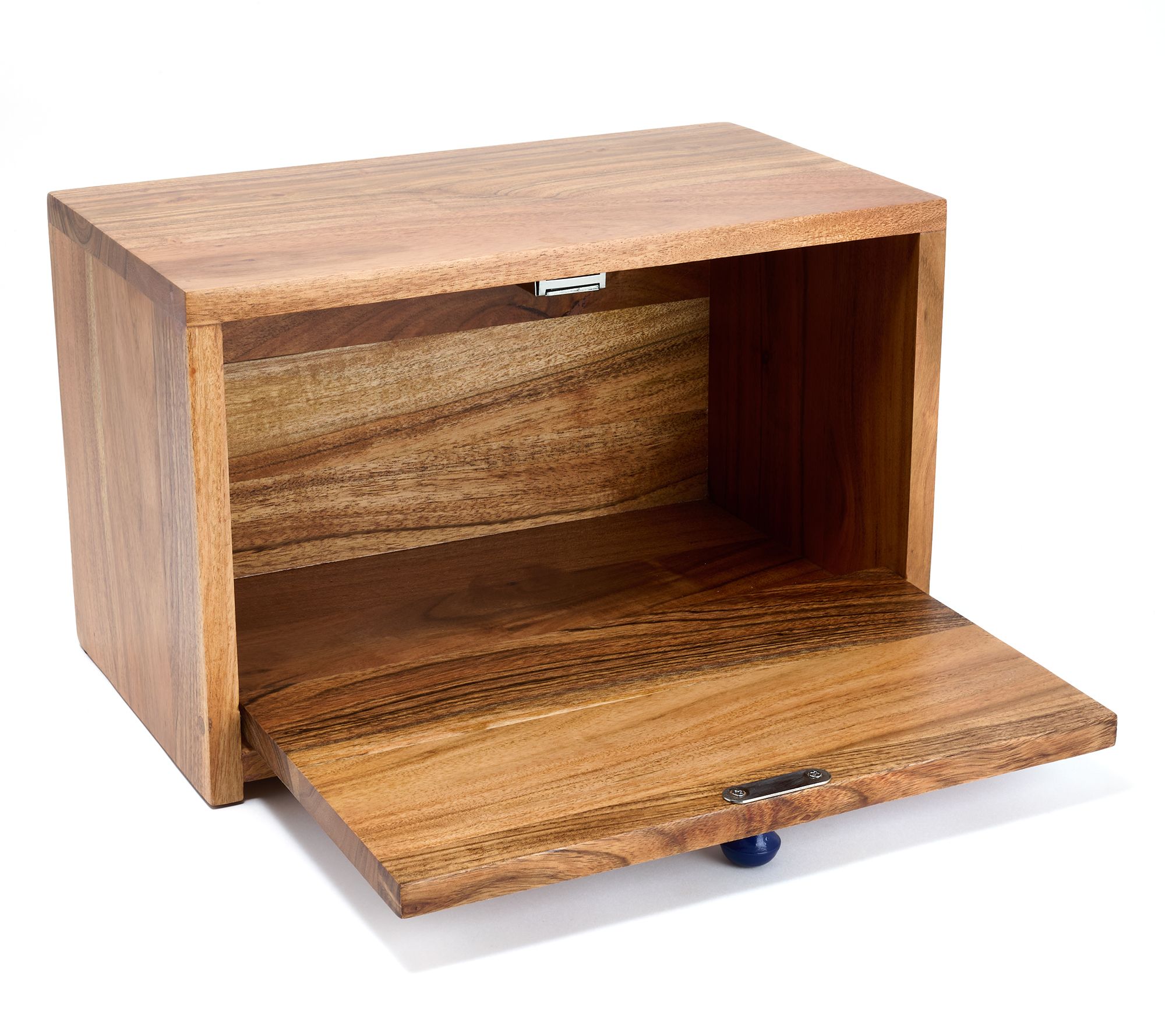 Temp-tations Wooden Bread Box with Decal Print - QVC.com