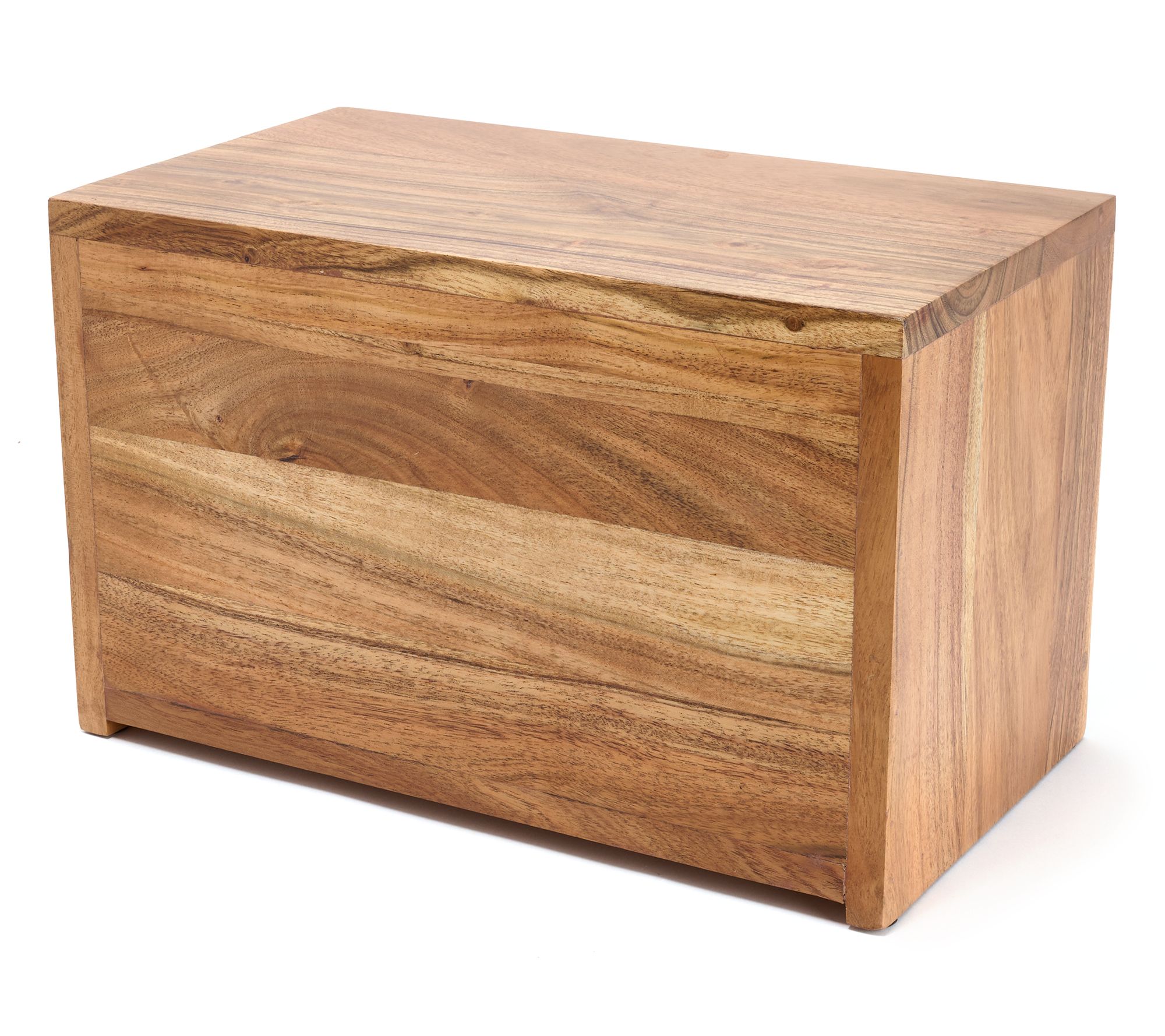 Temp-tations Wooden Bread Box with Decal Print - QVC.com