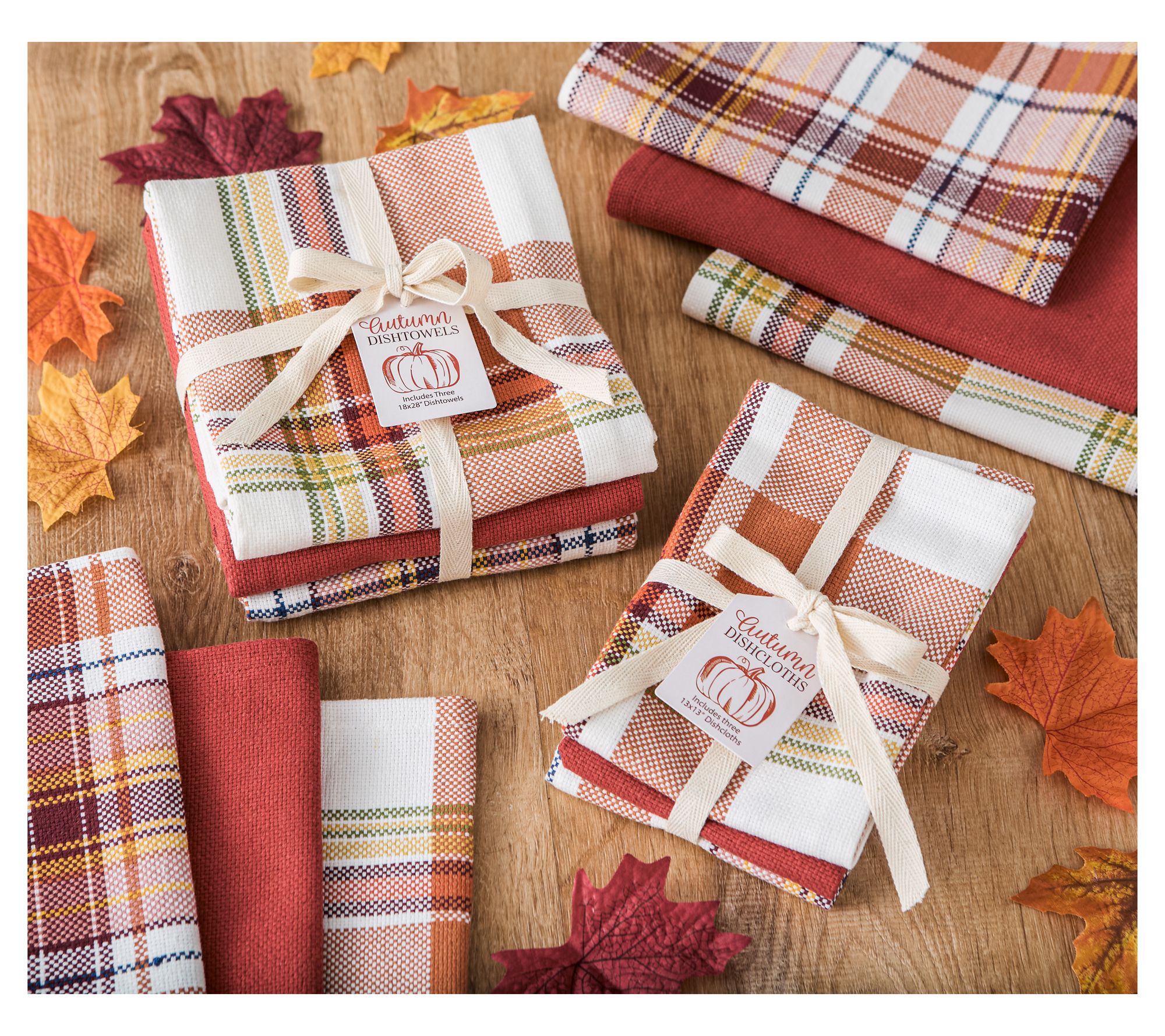 Design Imports Set/3 Autumn Harvest Kitchen Towels - QVC.com