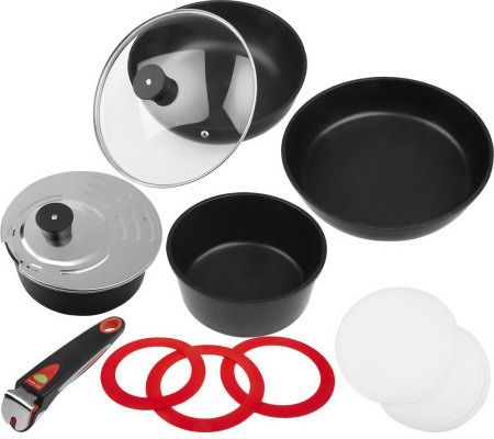 Walah 12-pc. Nonstick Easy Storage Cookware Set - QVC.com