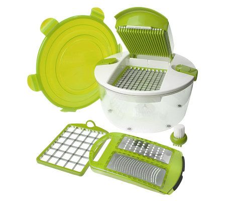 Genius Salad Chopper 6-piece Food Preparation System - Page 1 — QVC.com