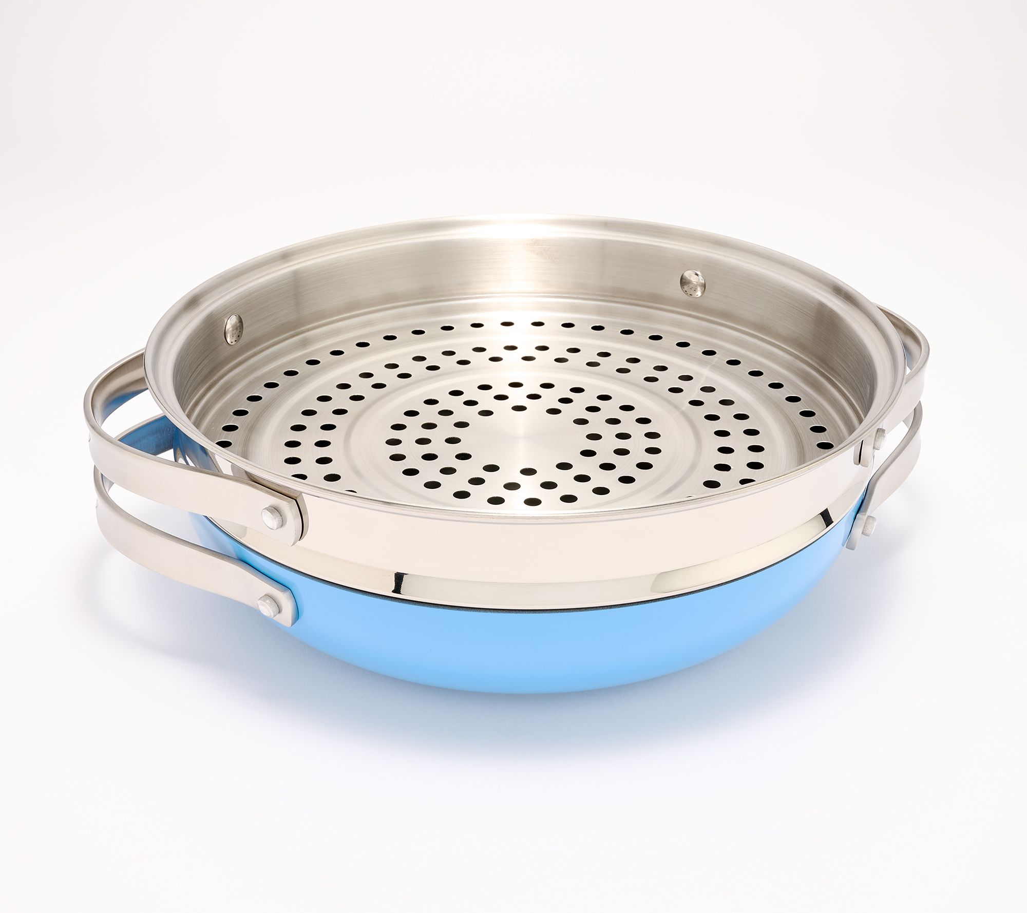"As Is" Carla Hall Sweet Heritage 3-qt Two Way Saute Pan w/ Lid - QVC.com