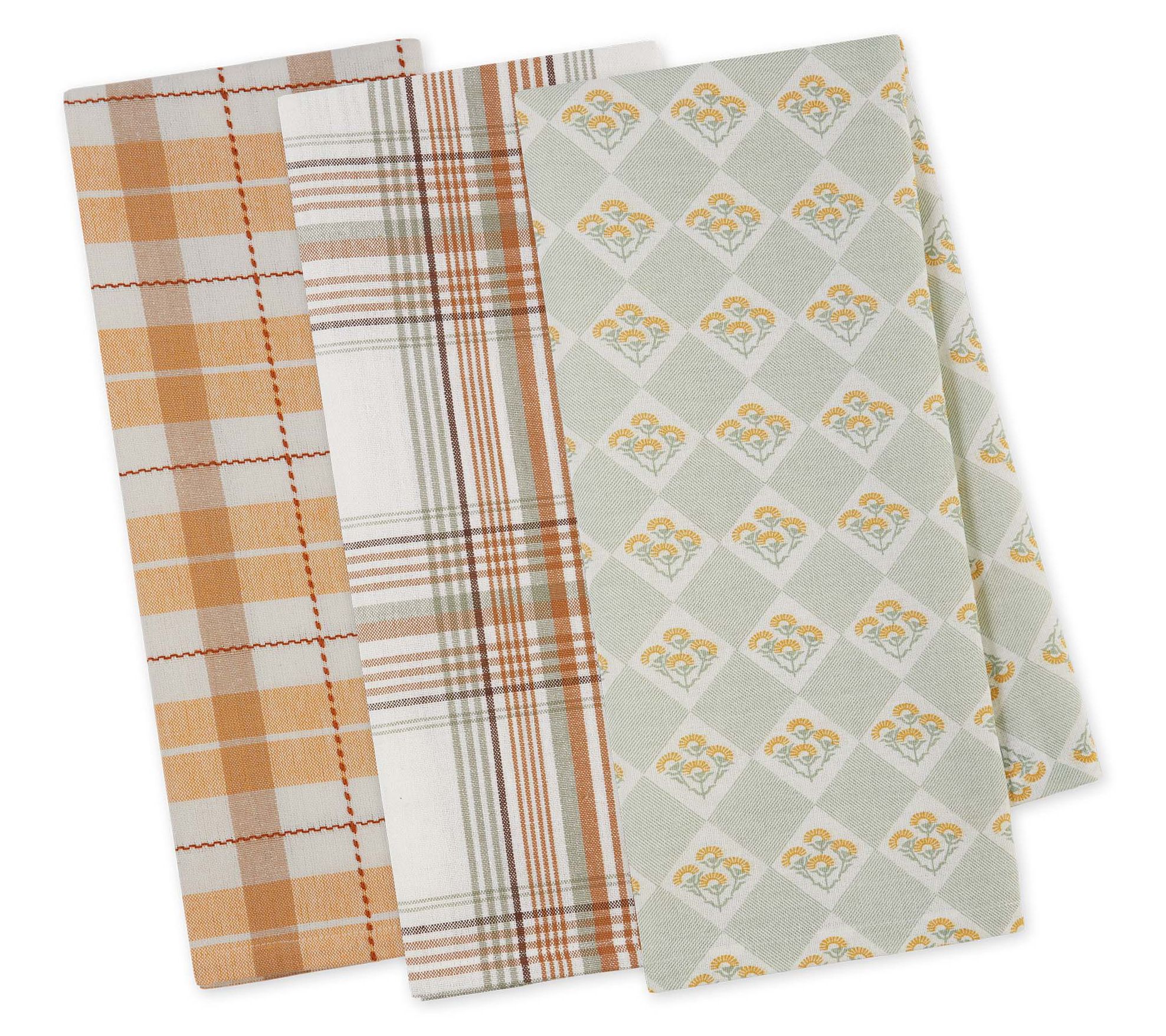 Design Imports Set/3 Cozy Days Kitchen Towels - QVC.com