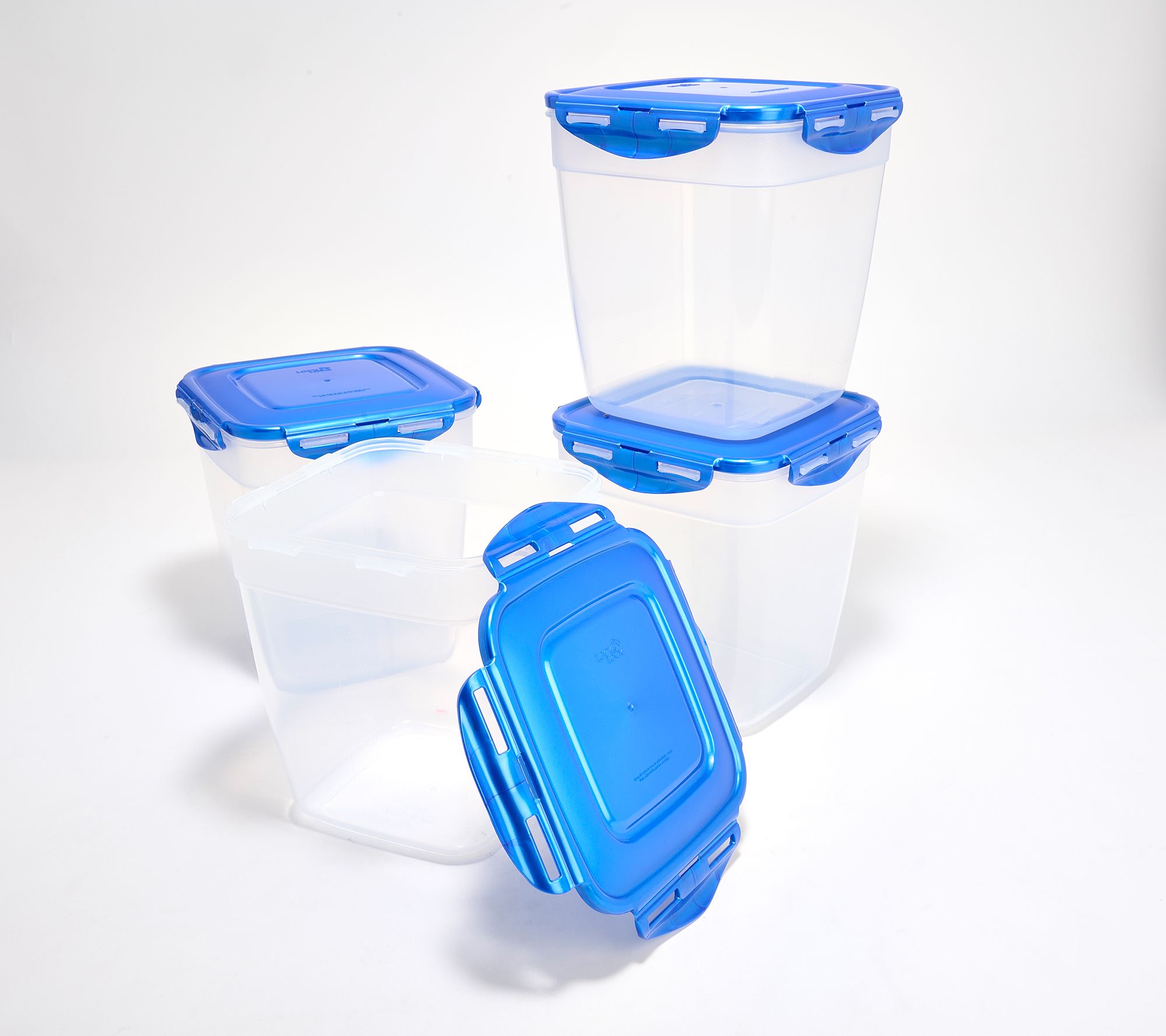 LocknLock Set of 4 XL Tall Square Storage Set - QVC.com