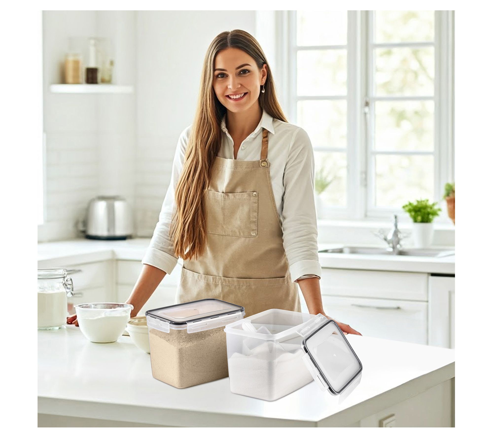 Sorbus Airtight Food Storage Containers with Lids 2-Pack - QVC.com