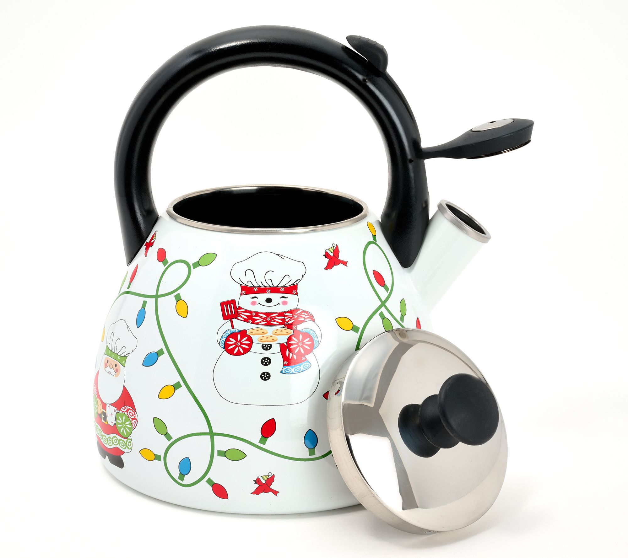 "As Is" Temp-tations 2.6qt Enamel on Steel Tea Kettle - QVC.com