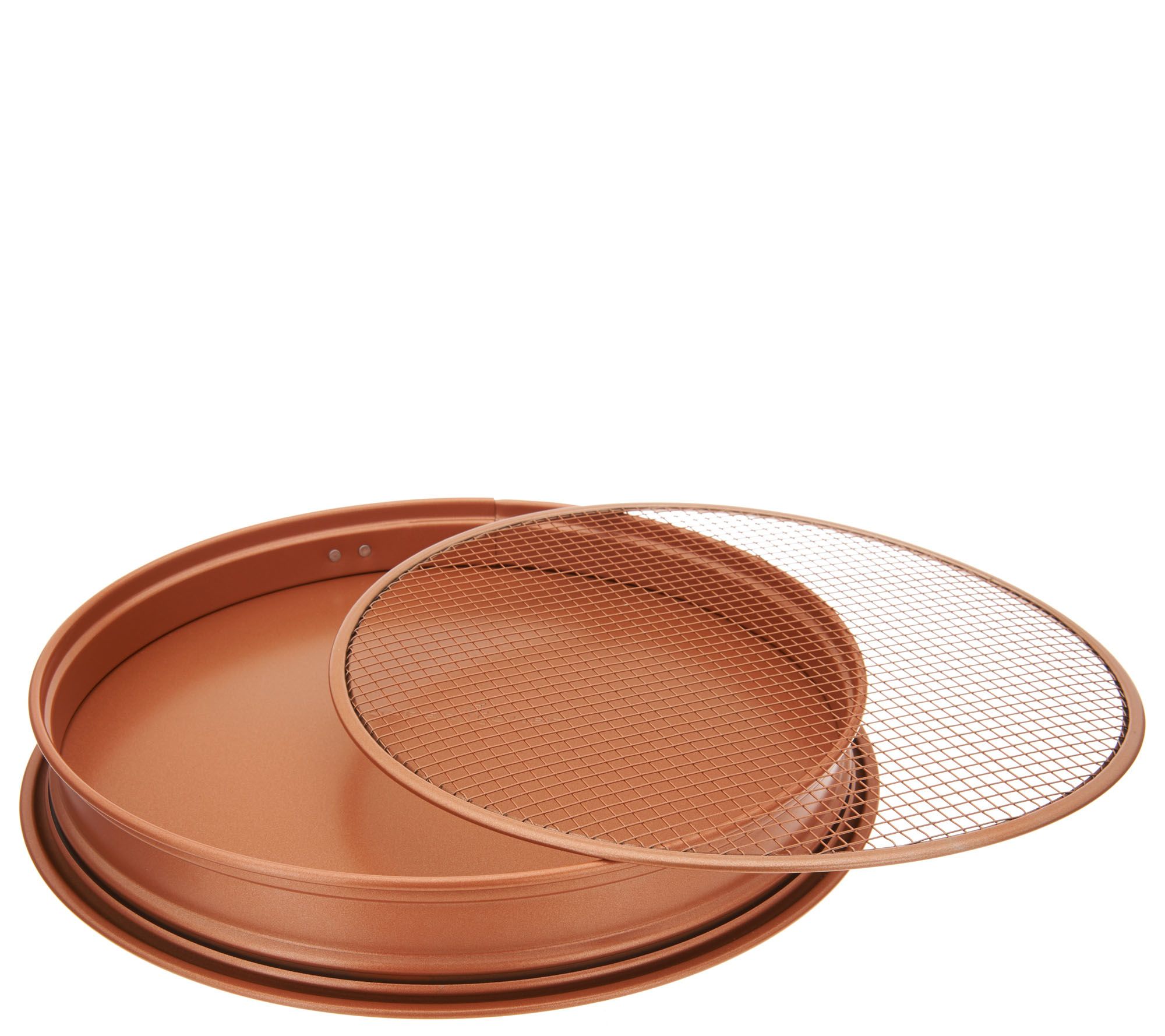 Copper Chef 12" and 15" Perfect Pizza and Crisper Pans - QVC.com