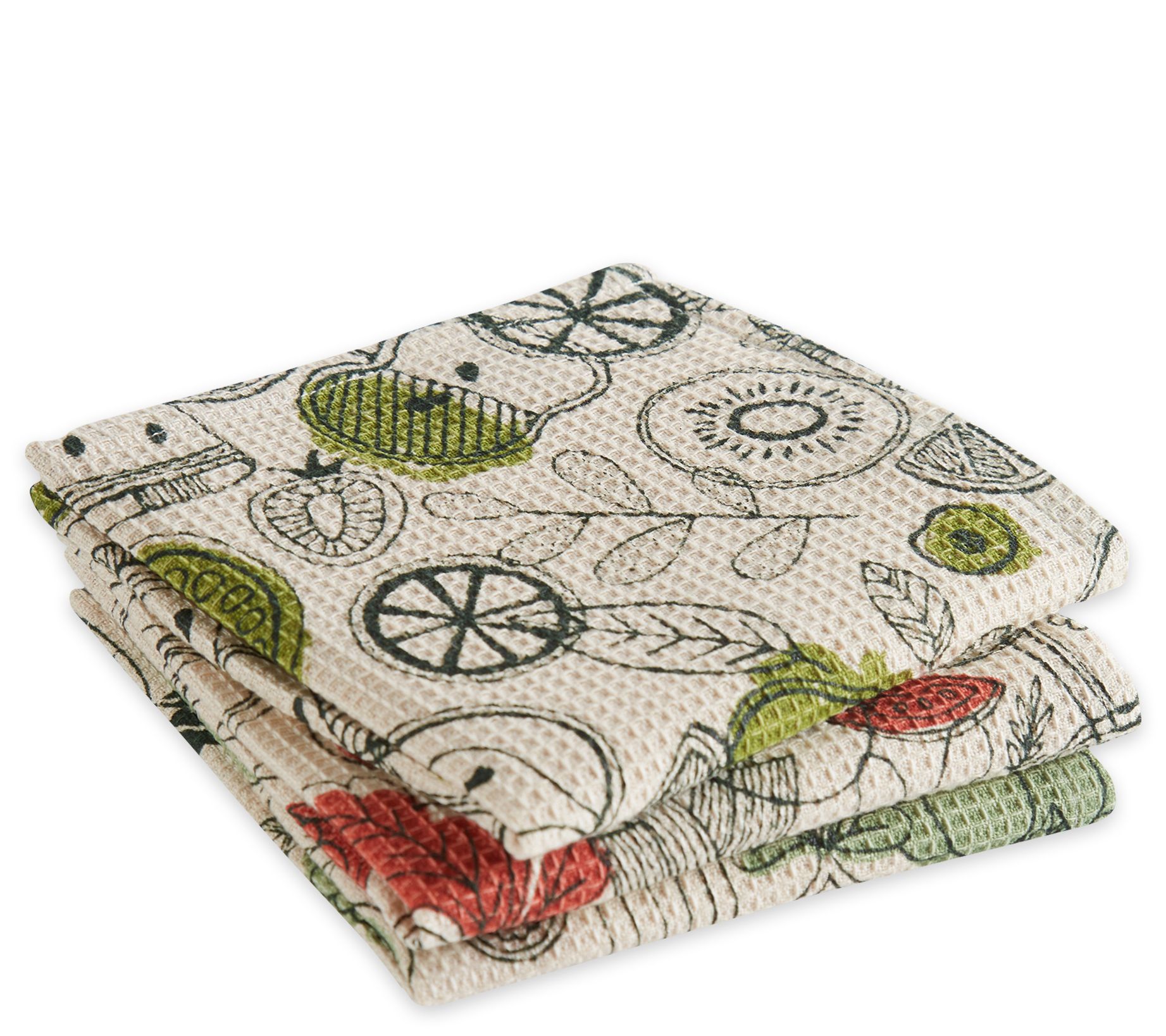 Design Imports Set of 6 Fresh Produce Kitchen Linens - QVC.com