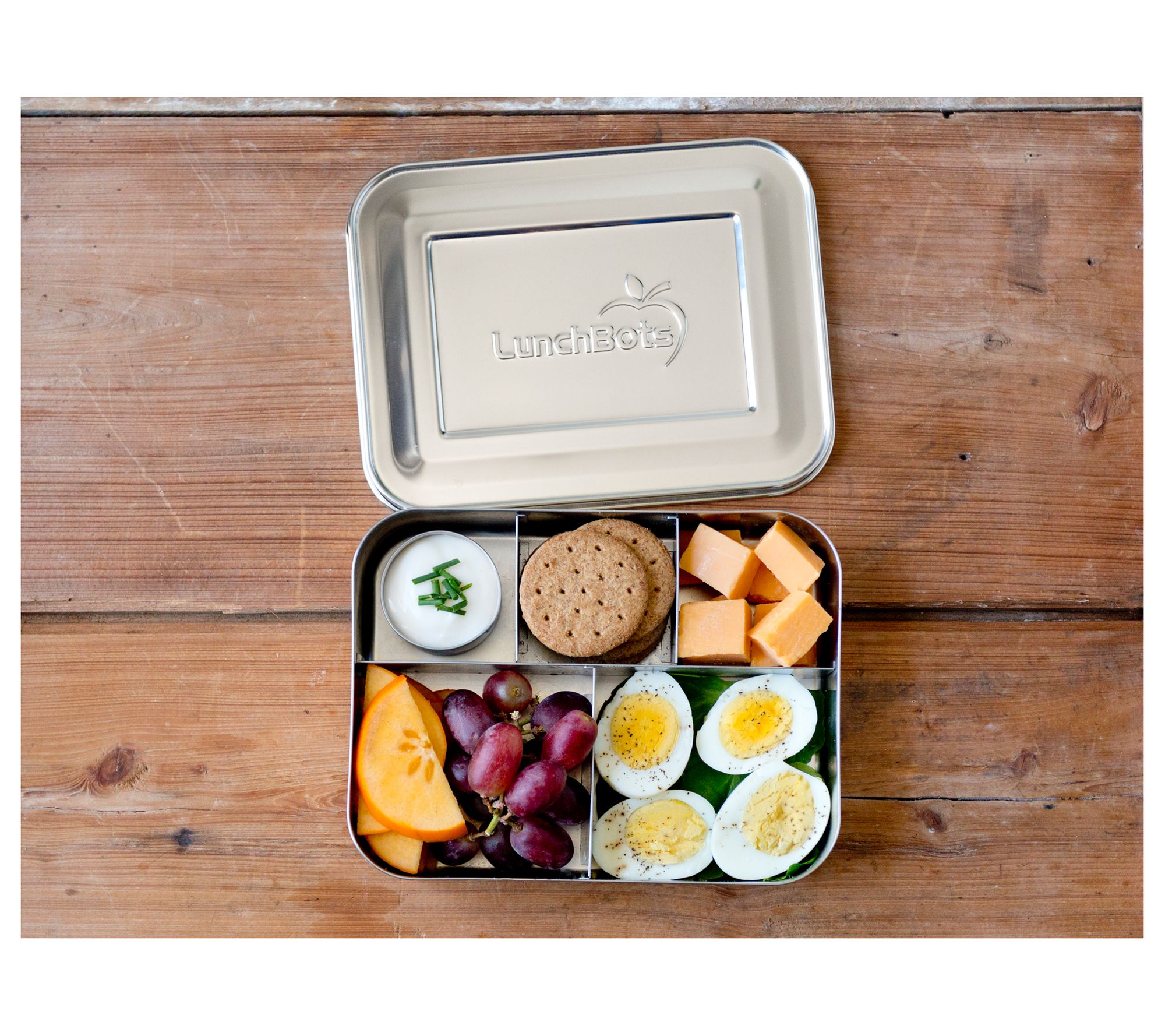 LunchBots Large Stainless Steel 5-Section BentoLunch Box - QVC.com