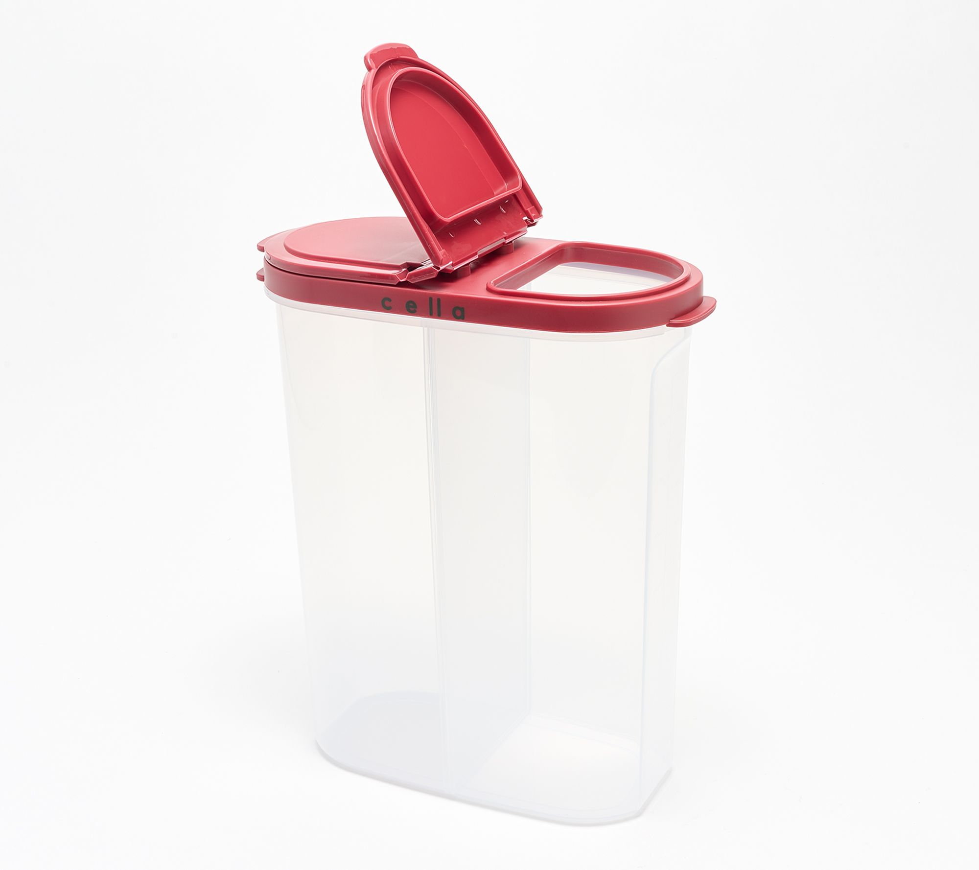 Cella S/2 Divided Pantry Storage Canisters w/ Flip Top Lids - QVC.com