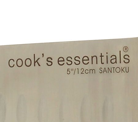 CooksEssentials 5" Santoku Knife with Hollow Ground Blade - QVC.com