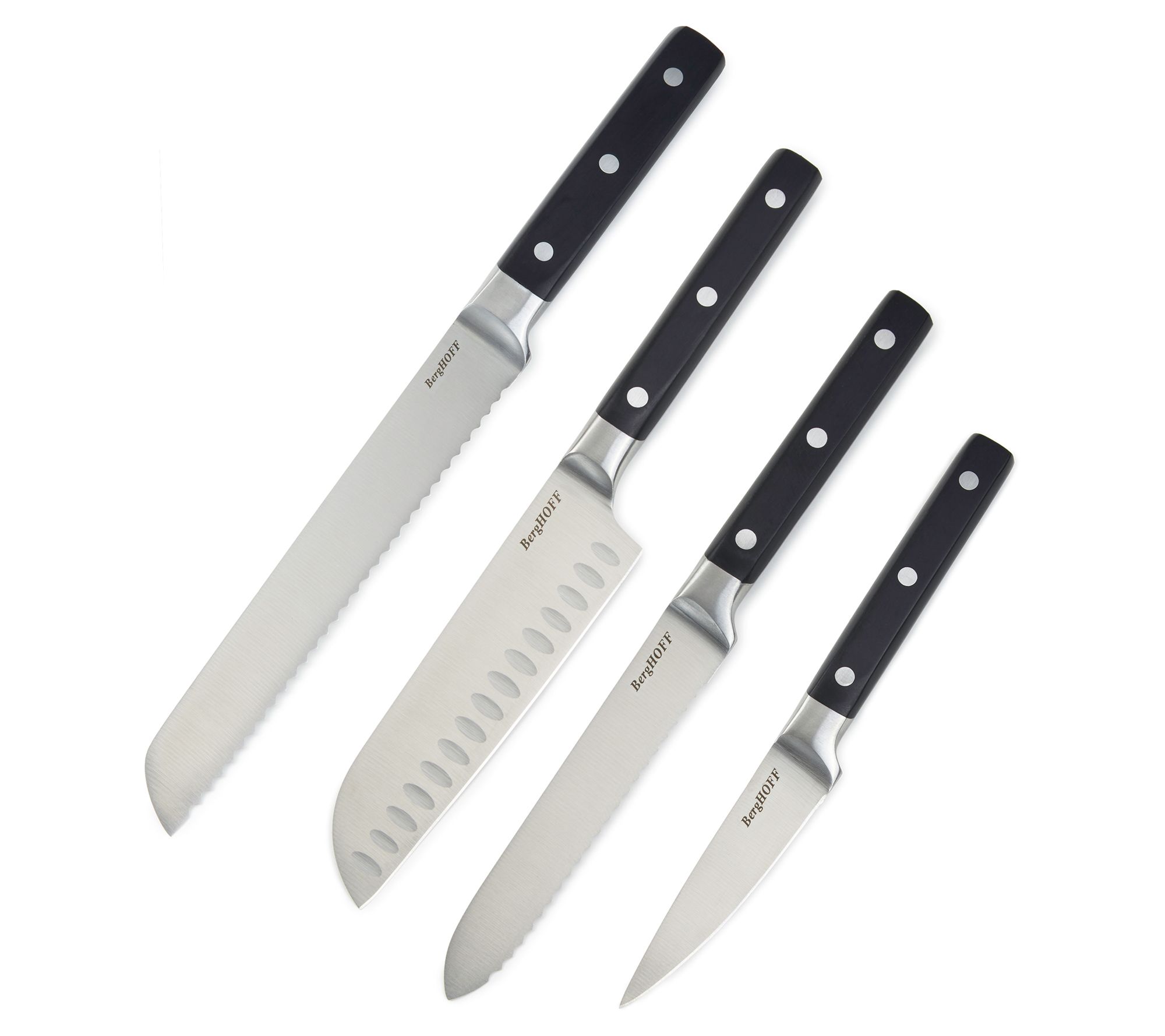 BergHOFF DiNA Gene 4pc Stainless Steel Knife Set - QVC.com