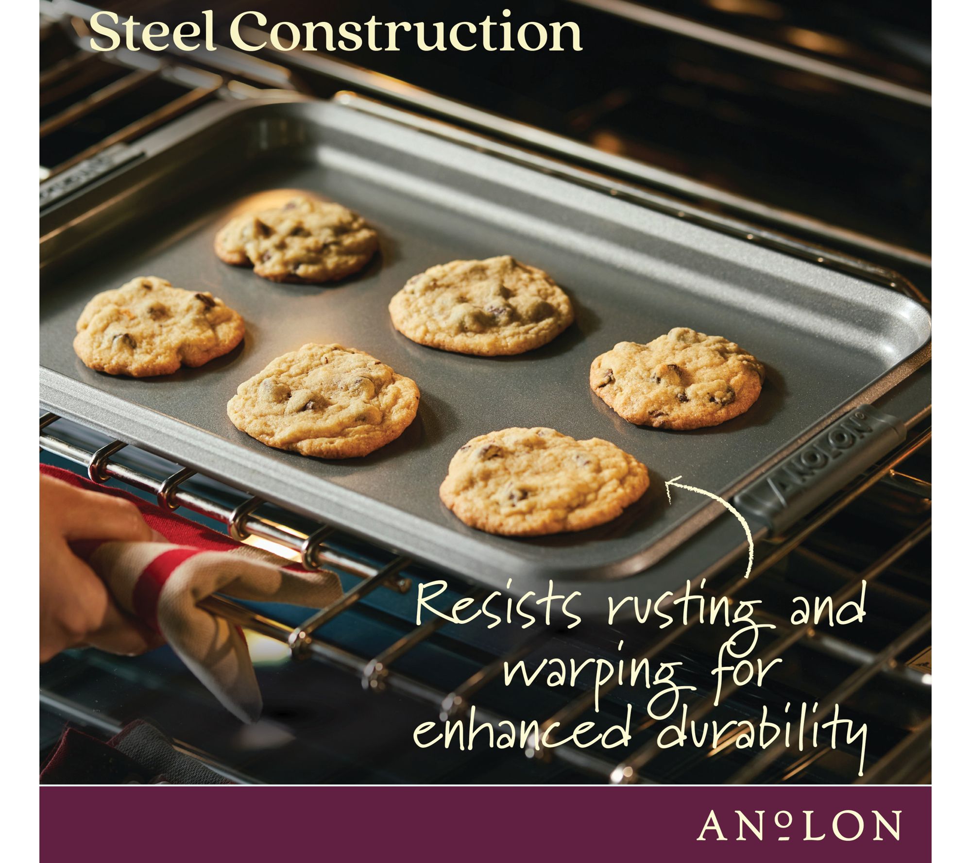 Anolon Advanced Nonstick Baking Sheet and Cooling Rack - QVC.com
