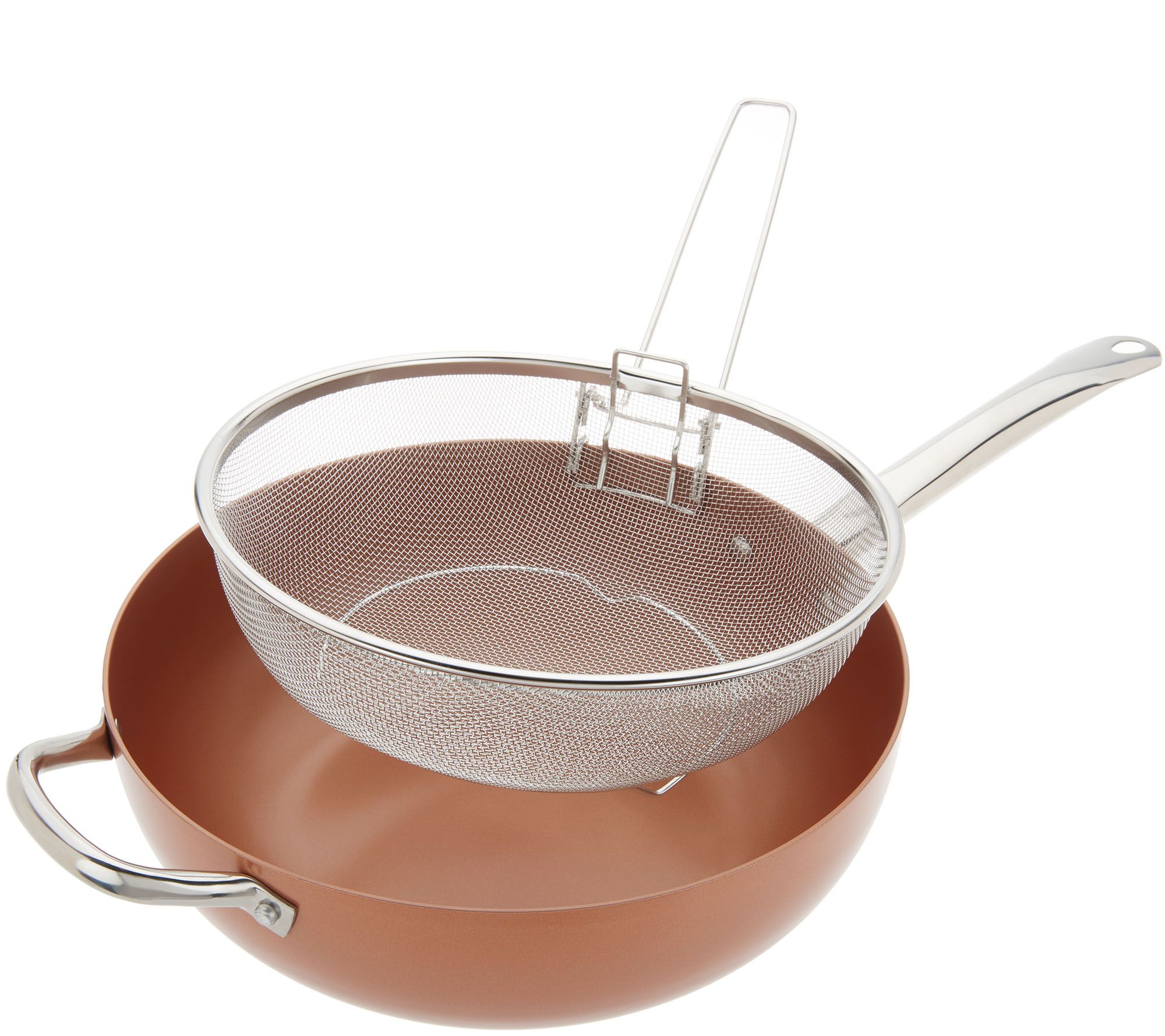 Copper Chef 12" Super Skillet with Glass Lid and Accessories - QVC.com