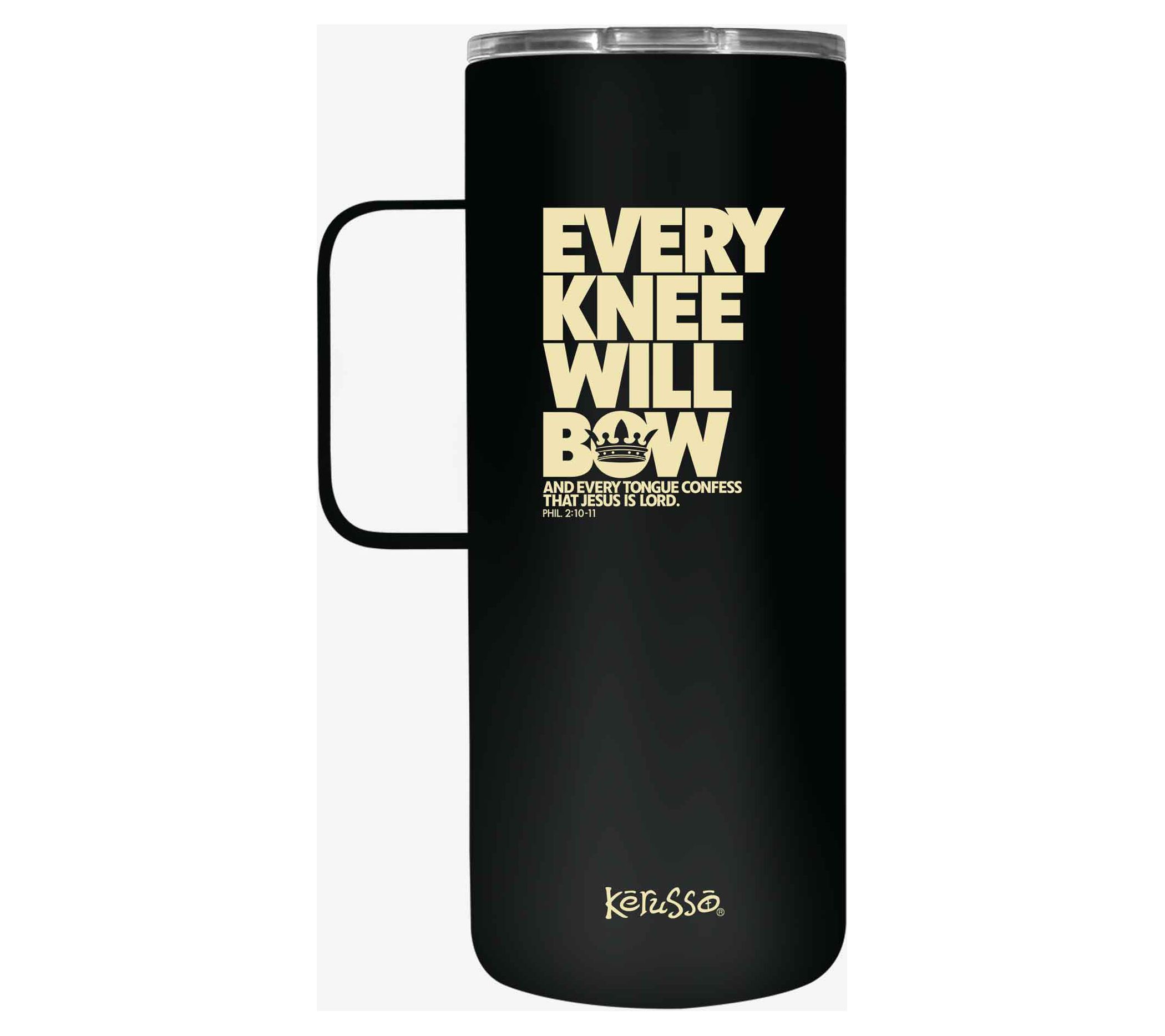 Kerusso 22-oz Dual Wall Mug With Handle - Every Knee - QVC.com